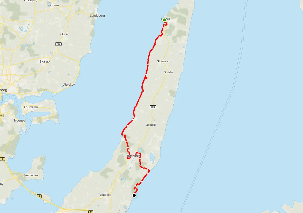 Øhavsstien - Kort over vandreruter på sydfyn!